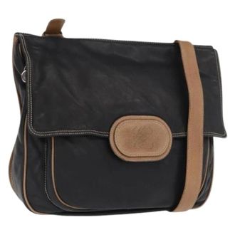 Loewe Sac bandouli&egrave;re en cuir Pre-owned - Femme - Pre-owned - Noir - Taille: ONE Size