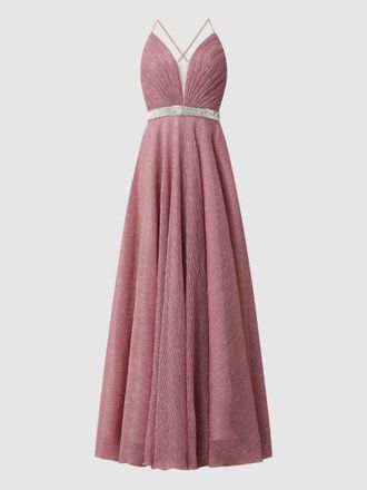 Luxuar Abendkleid mit Plisseefalten