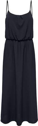 Only Onlnova Life Elite Robe Maxi pour Femme avec Bretelles, Bleu Nuit, 38