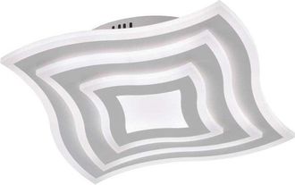 Fischer & Honsel Fischer&honsel - Plafonnier plafonnier led télécommande dimmable 43x43 cm lampe de salon