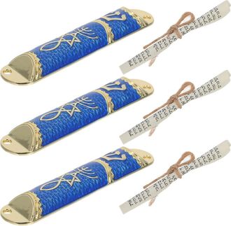 Artibetter TOYANDONA 3 St&uuml;ck Messianische T&uuml;rrolle Metallgeh&auml;use 106cm mit Schriftrolle Hebr&auml;ische T&uuml;rdekoration f&uuml;r J&uuml;dische Haussegnung und Chanukka Geschenk