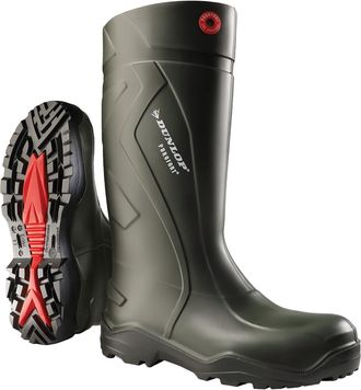 Dunlop Dunlop Protective Footwear, C762041, Purofort+ Full Safety, Schwarz/Rot, Gr&ouml;&szlig;e 49 EU