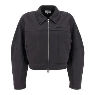 Ganni Damen, Jacken, Grau, MGröße