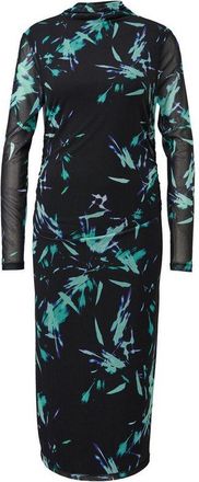 Comma Midikleid Kleid Kleid mit Viskosefutter