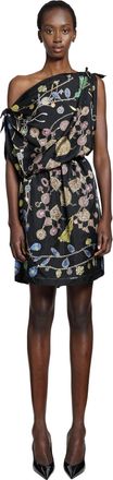 Versace Printed Silk Twill Mini Dress