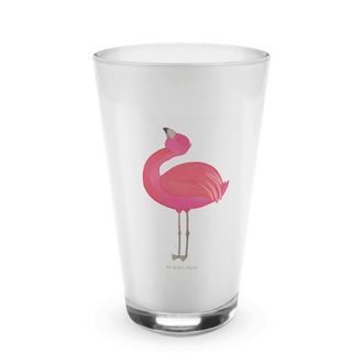 Mr. & Mrs. Panda Glas Flamingo Stolz - Geschenk, Longdrink, Beste Freundin, Schwester, Glasbecher, Mama, Cocktail, Latte Macchiato, Wasserglas