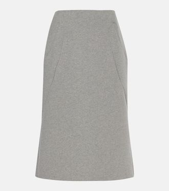 Dries Van Noten Midirock aus einem Baumwollgemisch