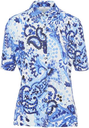 Peter Hahn Jersey-Bluse Peter Hahn blau