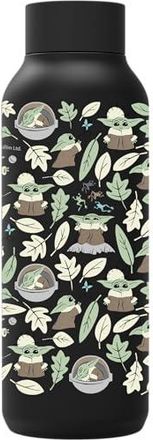 Quokka Solid X Star Wars THE MANDALORIAN GROGU LEAVES Thermosflasche aus Edelstahl, doppelwandig