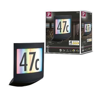 Paulmann 94513 lum. extérieur LED Zigbee Smart Home Applique Padea IP44 détecteur de crépuscule/mouvement RGBW 10W Outdoor