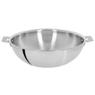 Cristel WOKT24Q Casteline Amovible Wok, Edelstahl, Durchmesser 24 cm, 30,2 x 24 x 7,8 cm