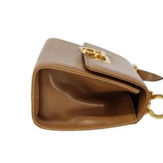 Ferragamo Pre-owned Leder Mini Schultertasche - - Pre-owned - Damen - Braun - ONE SIZE
