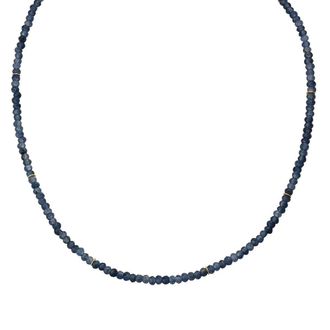 Glanzst&uuml;cke M&uuml;nchen Halskette - Sterling Silber Halskette Chalcedon - Gr. unisize - in Blau - f&uuml;r Damen