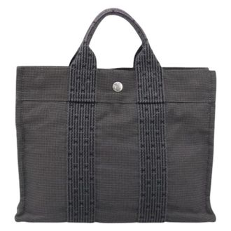 Herm&egrave;s Pre-owned Canvas Tote Bag - - Pre-owned - Damen - Grau - ONE SIZE