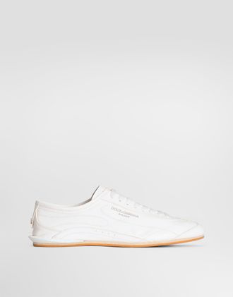 Dolce & Gabbana Lipari Aus Kalbsleder - Mann Schn&uuml;rschuhe Weiss 40.5
