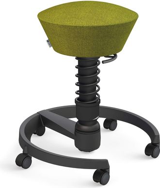 Aeris Swopper - Ergonomischer Hocker - Bürohocker höhenverstellbar - Vielseitiger Schreibtischstuhl für einen gesunden Rücken - Bürostuhl mit Rollen, Feder 