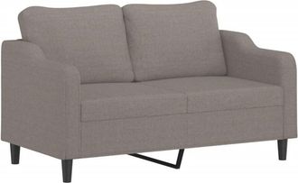 vidaXL 2-Sitzer-Sofa Taupe 140 cm Stoff Vidaxl