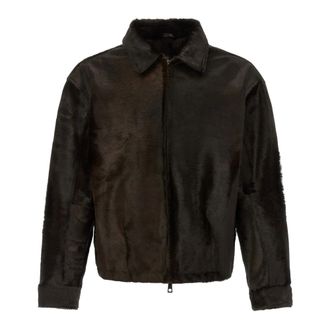 Giorgio Brato Homme, Vestes, Brun, Taille: L Veste en cuir