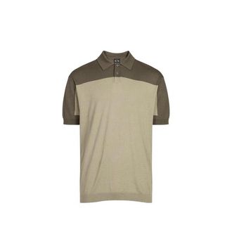 A|X Armani Exchange Polo manches courtes en lin et coton