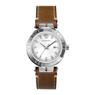 Versace Aion Lederarmbanduhr - - Accessories - Herren - Mehrfarbig - ONE SIZE