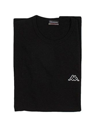 Kappa T-shirt pour homme Art. K1304 en coton élastique et col rond, Blanc, Medium
