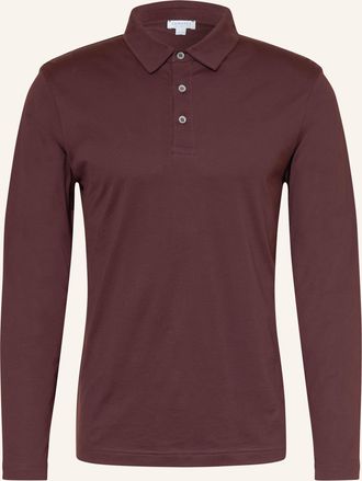 Sunspel Jersey-Poloshirt Classic rot