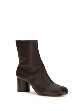 Maison Margiela Womens Tabi Ankle Boots Moka Lamb Ovis Aries