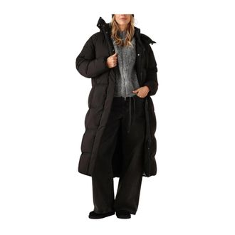 Tommy Jeans TJW Alaska Grid Dwn Mxi Coat Ext - - Coats - Damen - Schwarzk - M