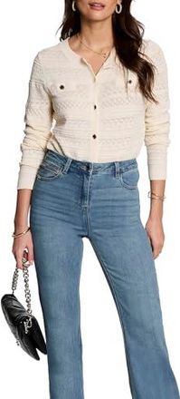 Morgan 252-MNAHIA Gilet, Ivoire M, XS Femme