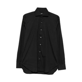 Barba Homme, Chemises, Noir, Taille: XL Chemise ajust&eacute;e
