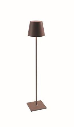 Zafferano Poldina XXL Lampe, Kabellose, Wiederaufladbare Stehlampe mit Touch Control, Geeignet für Wohnzimmer und Außenbereich, Dimmer, 2200-3000 K, Verstellbar