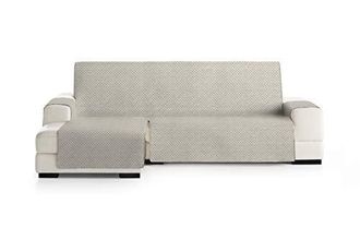 Eysa Mist Sofa überwurf, Polyester, C/1 beige-grau, Chaise Longue 240 cm. Geeignet für Sofas von 250 bis 300 cm