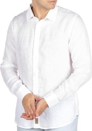 Shilton Chemise en Lin Natural Homme 5XL / Blanc