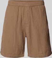 Review Regular Fit Shorts aus Musselin