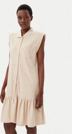 Liu Jo Hemdkleid TA5191 J5942 Beige Regular Fit