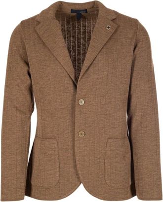 Lardini Homme, Vestes, Brun, Taille: XL Giacca in maglia due bottoni