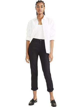 Dockers Damen Hose Weekend Chino Slim, Beautiful Black, 30 Extra Tall