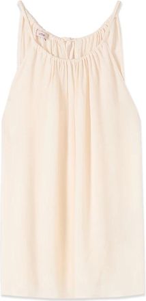 Oltre Femme, Tops, Blanc, Taille: 44 FR Top en viscose