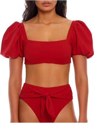 Agua Bendita Femme, Maillots de bain, Rouge, Taille: 44 FR Calista Bikini Top