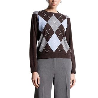 Kaos Maglia Argyle - - Knitwear - Damen - Mehrfarbig - M