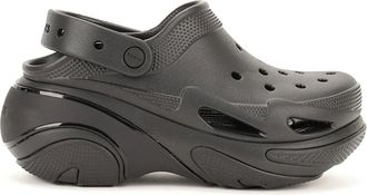 Crocs Femme, Chaussures, Noir, Taille: 38 EU Sandales plates noires avec bride r&eacute;glable