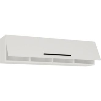 ebuy24 ArilaXL TV Tisch wandschrank 1 Klapt&uuml;r wei&szlig;