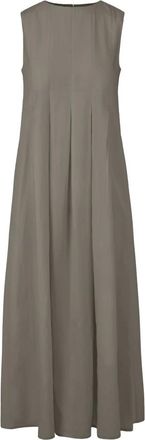 Bomboogie Femme, Robes, Gris, Taille: 40 FR Pleated Lyocell Dress