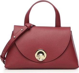Coccinelle Femme, Sacs, Rouge, Taille: ONE Size Handbag Double Grainy Leather