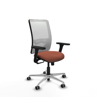 Piqueras y Crespo Telearbeitsstuhl Zulema mit 3D-Armlehnen, h&ouml;henverstellbare Lendenwirbelst&uuml;tze, ausgestattet mit 3 Positionen und Schneidschaum, mit Rollen von 65 mm,