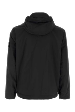 Stone Island Hooded Down Jacket - Black
