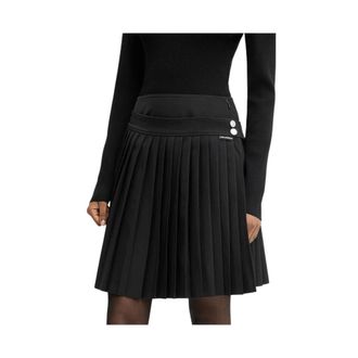 Karl Lagerfeld Femme, Jupes, Noir, Taille: 36 FR Layered Pleated Skirt