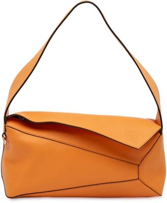 Loewe Hobo Bags - Calfskin Puzzle Hobo - Gr. unisize - in Orange - f&uuml;r Damen