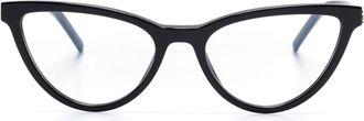 Saint Laurent Eyewear Brille im Cat-Eye-Design - Schwarz