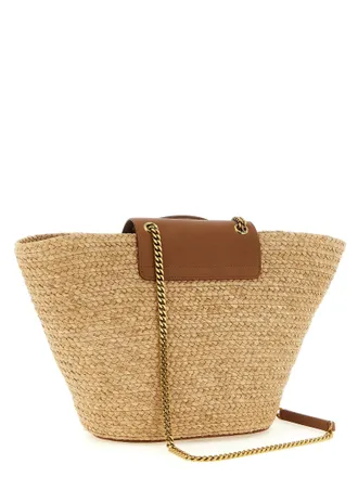 Saint Laurent Manon Shoulder Bag - Beige